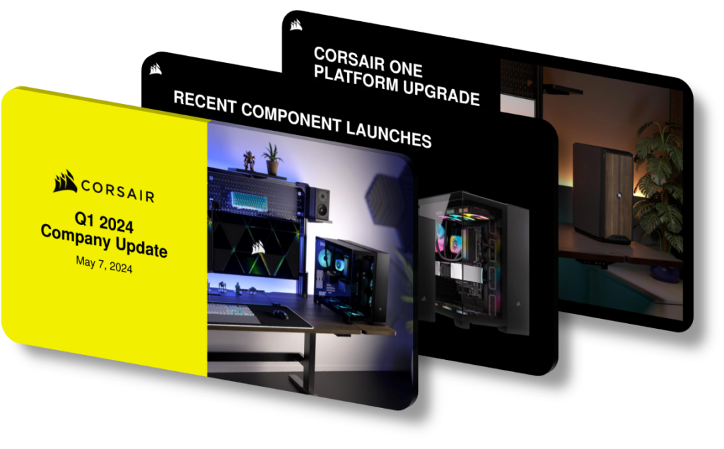Corsair Gaming Q1 2024 Presentation: Unveiling Growth | SlideGenius