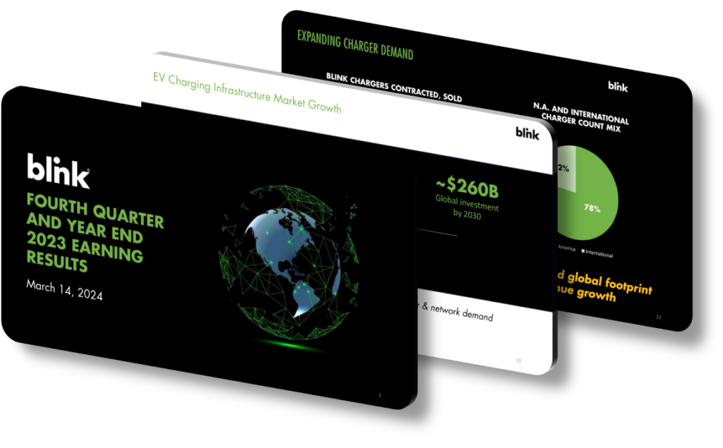 Blink Charging Co's Presentation Design: Key Growth & EV Adoption ...