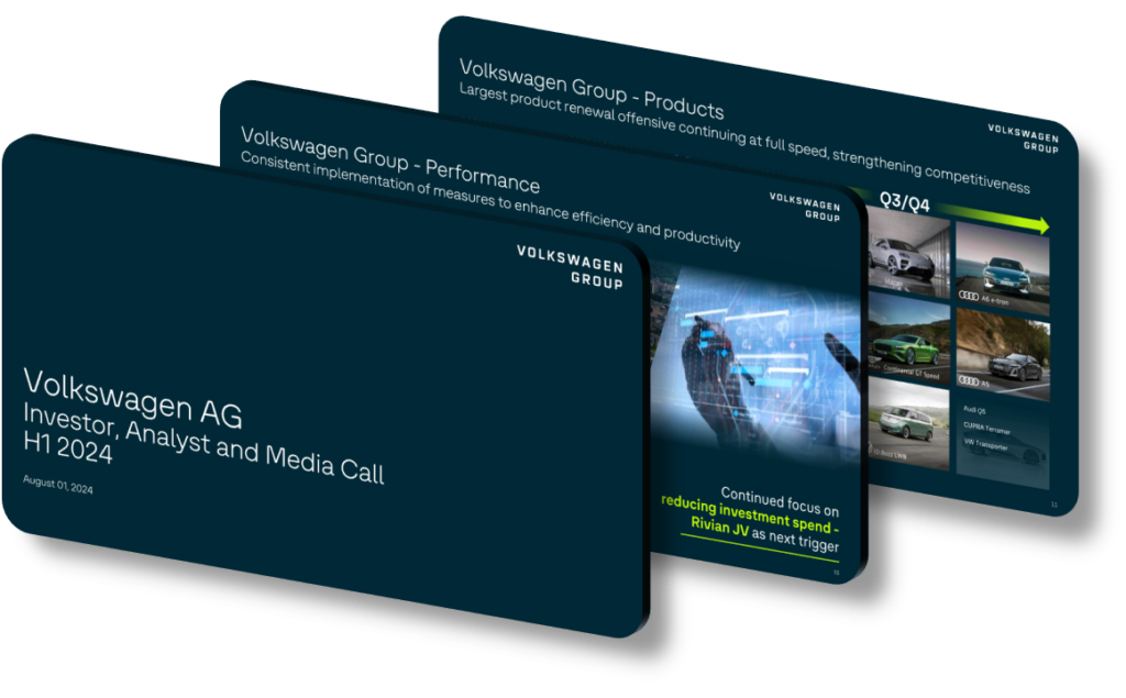 Volkswagen H1 2024 Presentation Design: Strategic Advances Highlighted ...