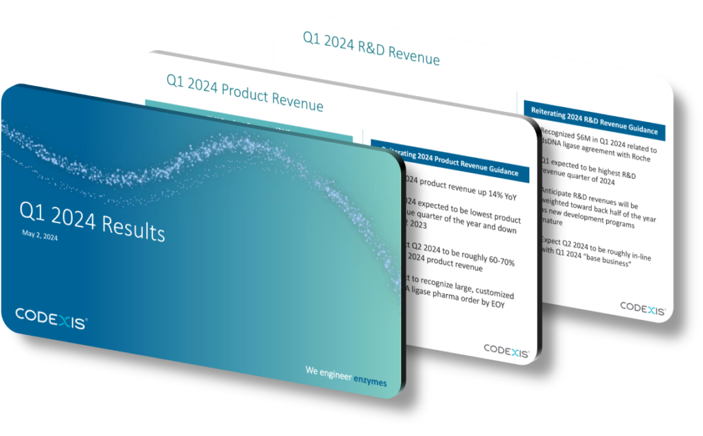 Q1 2024 Codexis Presentation: Spotlight on Enzymatic Innovation ...