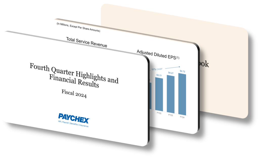 Paychex's Fiscal 2024 Success: A Study in Presentation Design | SlideGenius