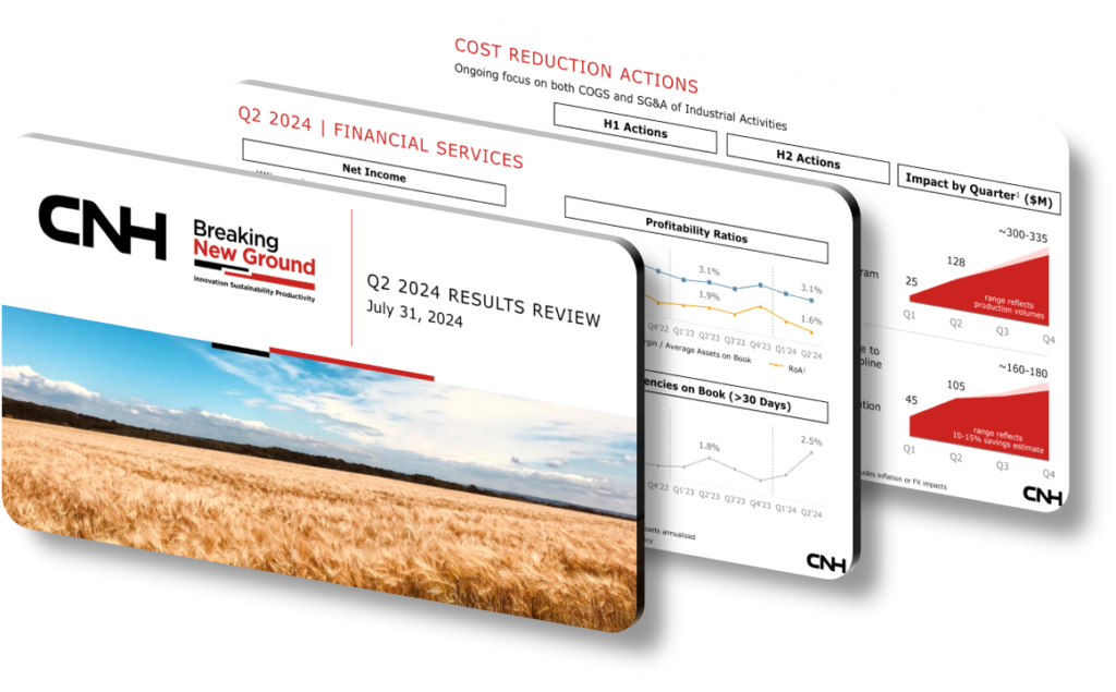 CNH Industrial Q2 2024 Presentation Design: Key Strategies - SlideGenius