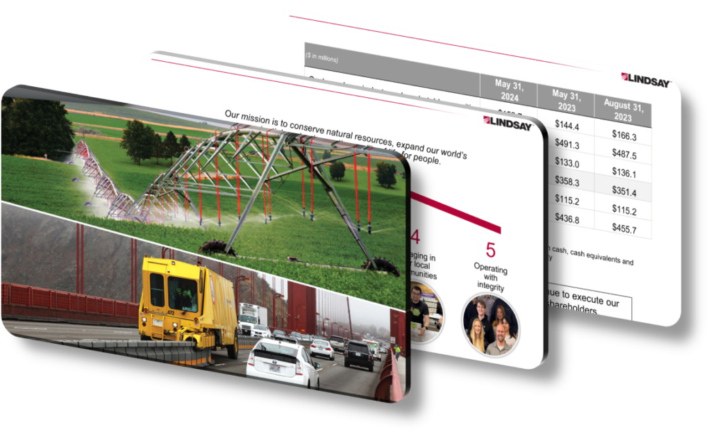 Q3 2024 Lindsay Corp Presentation Design: Key Insights Highlighted ...