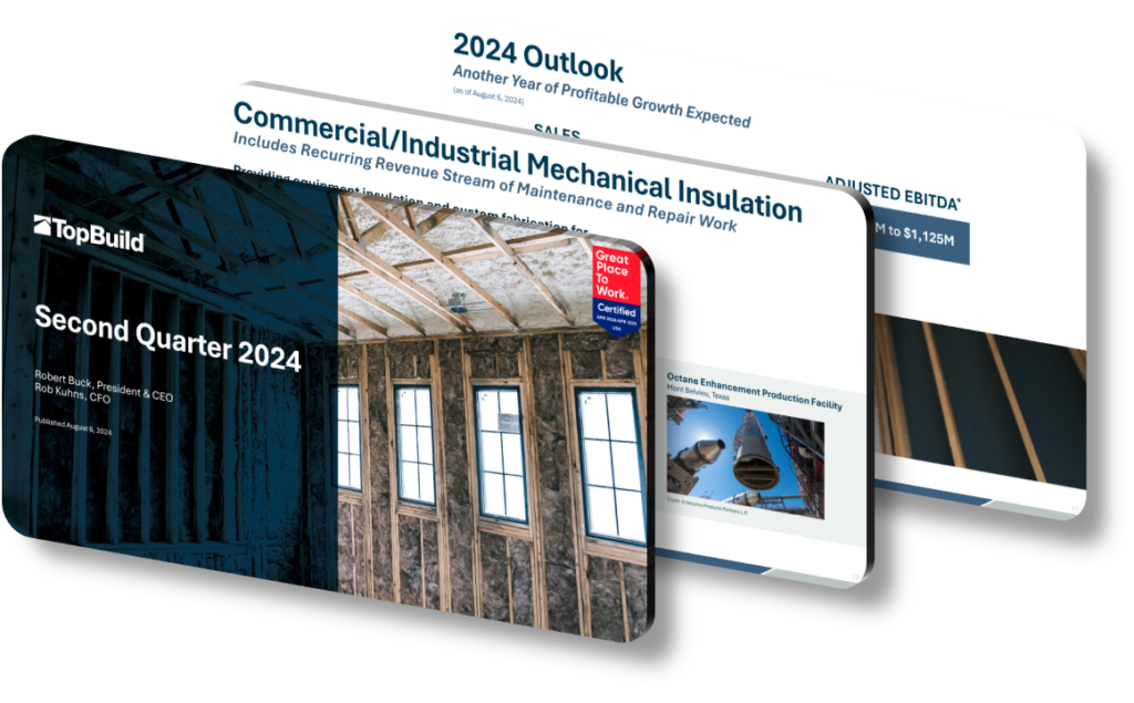 TopBuild Corp's 2024 Presentation Design: Growth & Strategic M&A ...