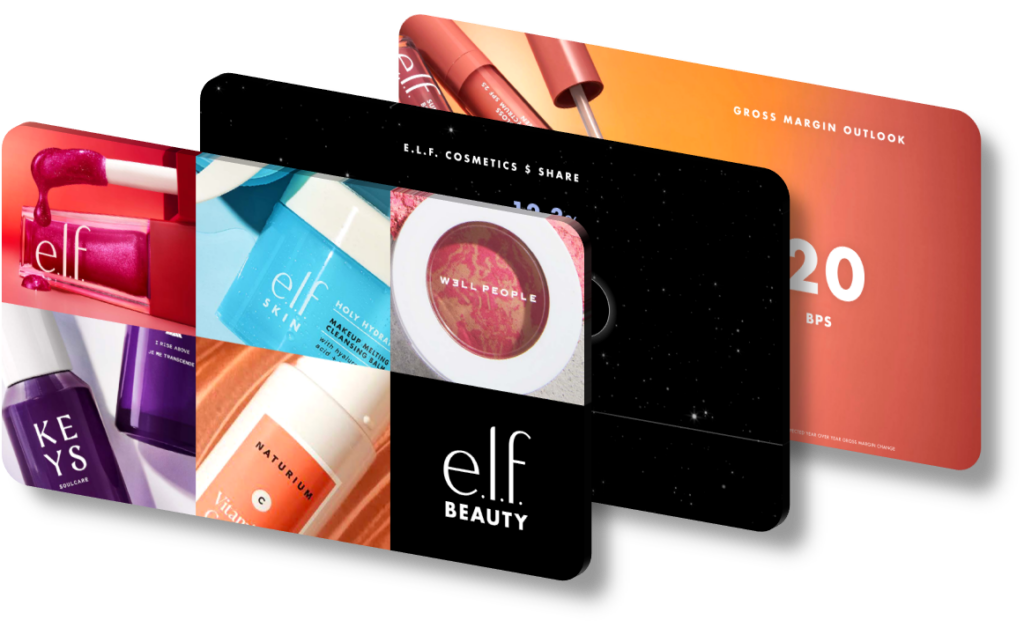 How Does ELF Cosmetics' Presentation Design Highlight Key Q1 FY 2025 ...
