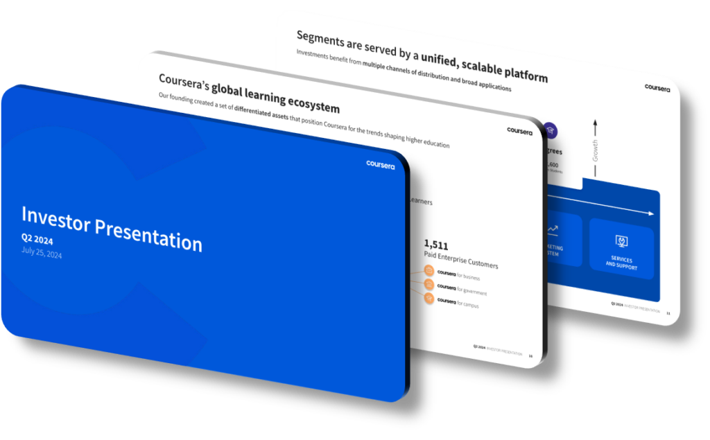 How Does Coursera's Q2 2024 Presentation Design Highlight Key Growth ...