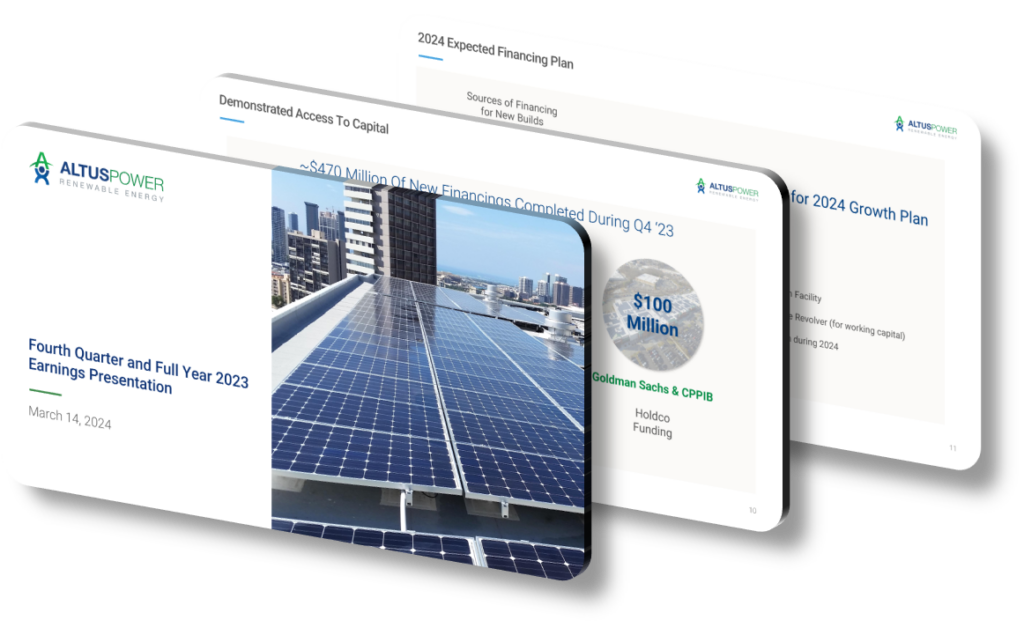 Altus Power's 2023 Earnings Presentation: Spotlight on Solar Growth ...