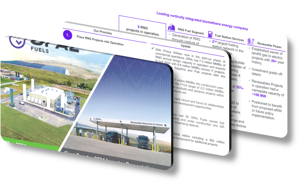 OPAL Fuels' Presentation Design: Showcasing Renewable Energy Leadership ...