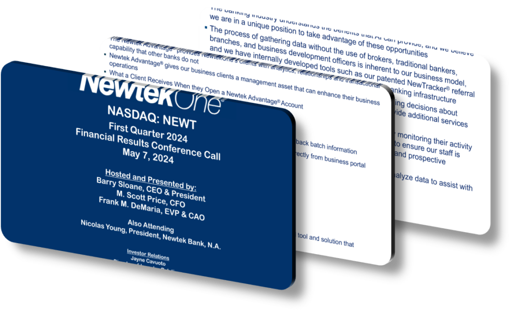 What Makes NewtekOne's Q1 2024 Presentation Design Stand Out in ...