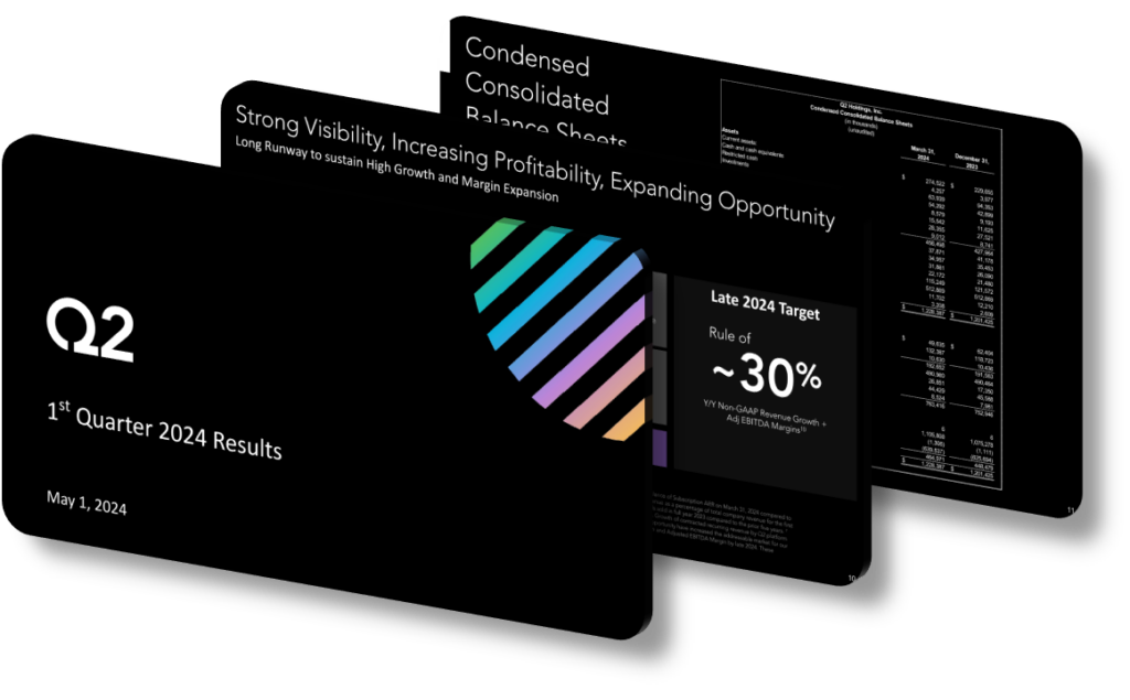 What Makes Q2 Holdings' Q1 2024 Presentation Design Effective for Key ...