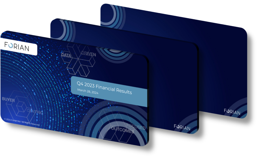 Q4 2023 Financial Results Presentation Design - Forian Inc. | SlideGenius