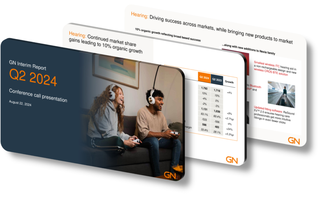 GN Store Nord Q2 2024 Presentation Design: Unveiling Key Insights | SlideGenius