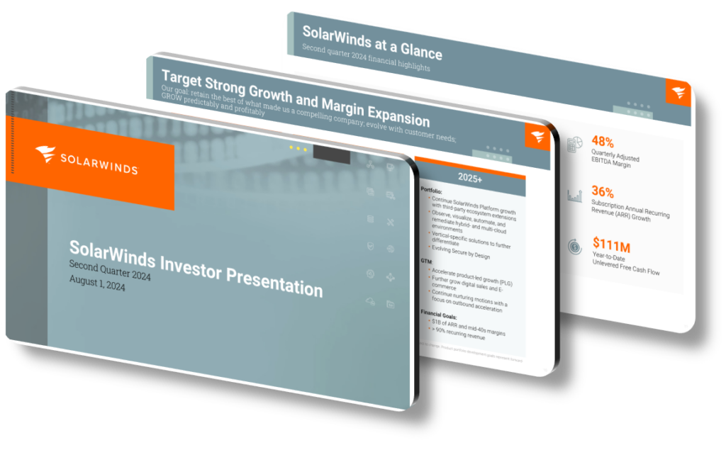 SolarWinds Q2 2024 Presentation: Key Design Elements for Strategic Focus | SlideGenius