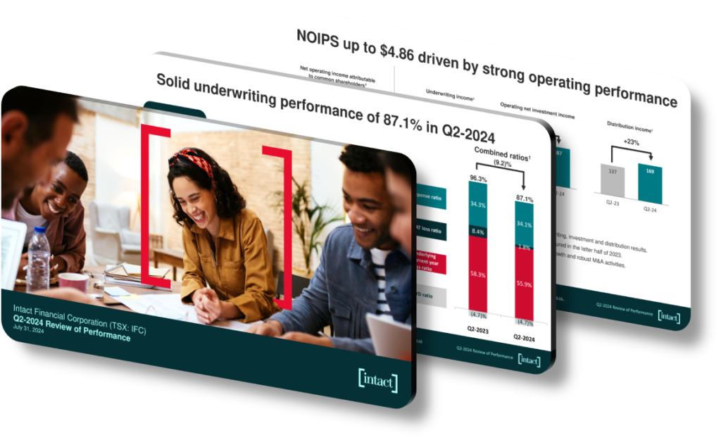 Q2-2024 Intact Financial Presentation Design: Unveiling Key Insights | SlideGenius