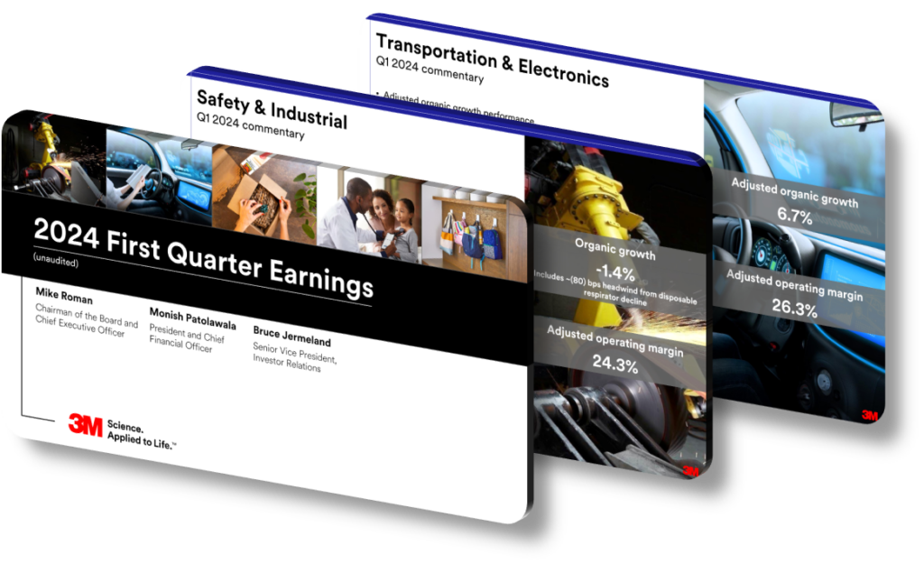 3M's 2024 Q1 Presentation Design: Key Achievements & Strategy - SlideGenius