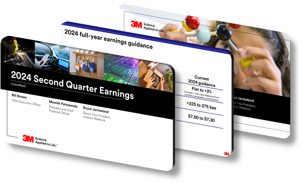 Effective Presentation Design: Key Insights from 3M's Q2 2024 Report - SlideGenius