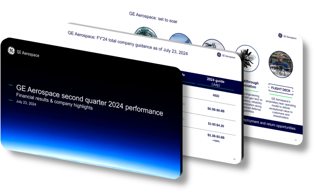 GE's Q2 2024 Presentation: Aerospace Growth & Innovation - SlideGenius