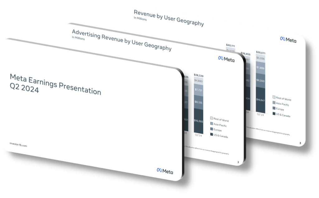 Q2 2024 Meta Earnings: Standout Presentation Design - SlideGenius