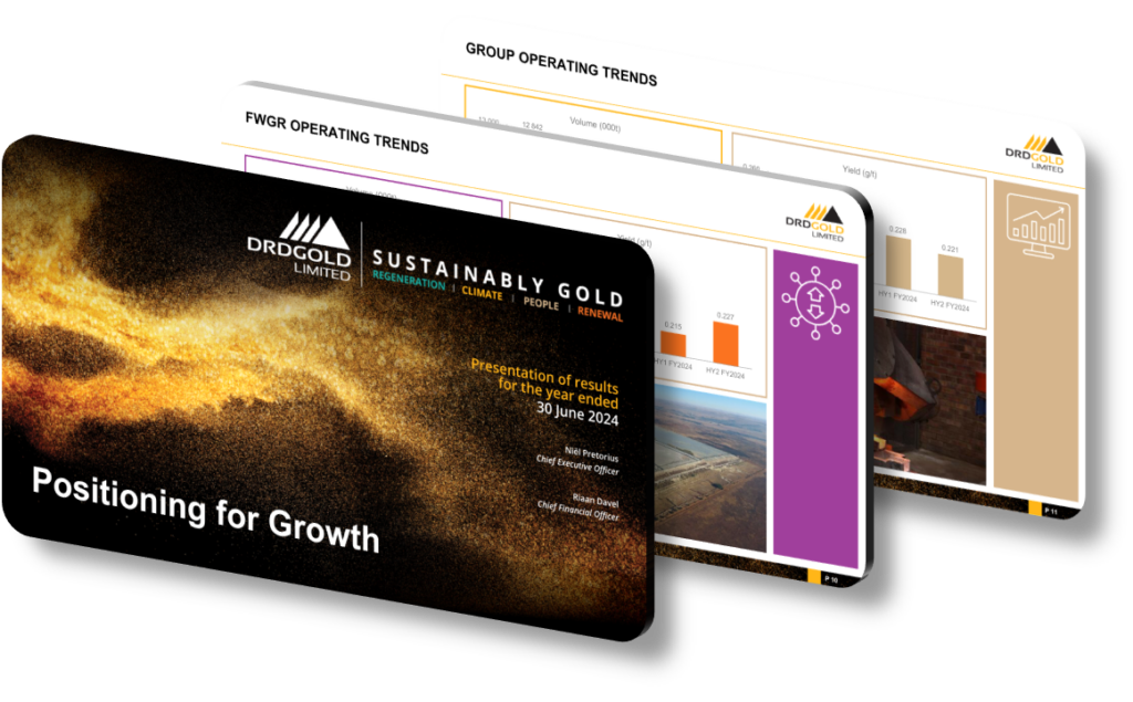 Effective Presentation Design: Key Achievements in DRDGOLD's 2024 Showcase | SlideGenius