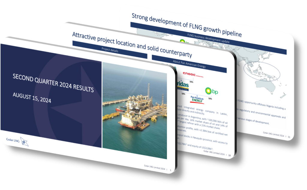 Q2 2024 Golar LNG Presentation Design: Key Insights Standout | SlideGenius