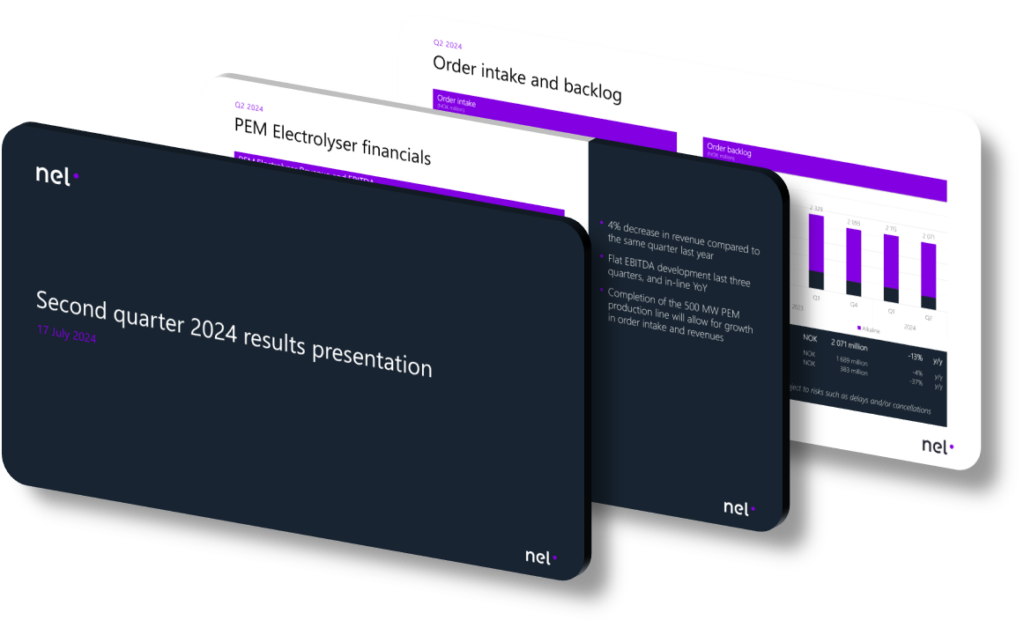 Nel ASA Q2 2024: Unveiling Key Hydrogen Innovations in Presentation Design | SlideGenius
