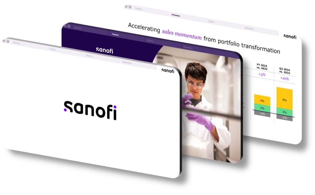 Effective Presentation Design: Sanofi's Q2 2024 Key Achievements ...