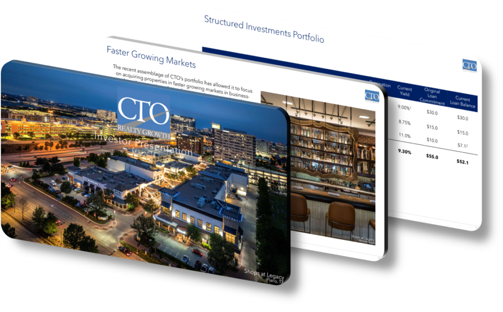 CTO Realty Growth's Key Design Elements for Enhanced Info Delivery ...