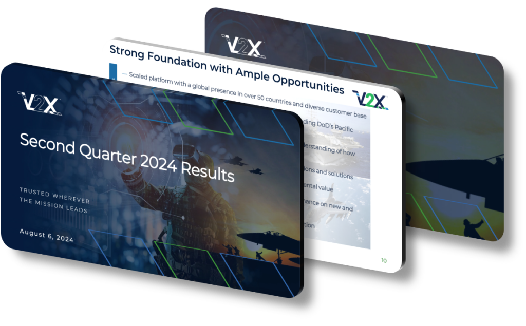 V2X Inc. Q2 2024 Presentation: Strategic Achievements Unveiled | SlideGenius