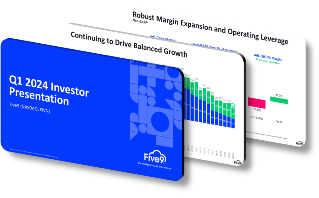 Five9's Q1 2024 Presentation: Key Design & Communication Insights | SlideGenius