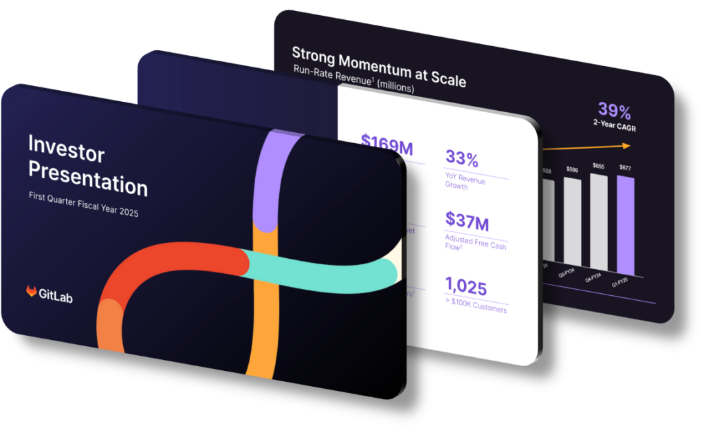 GitLab FY 2025 Presentation Design: Unveiling Growth Strategies | SlideGenius
