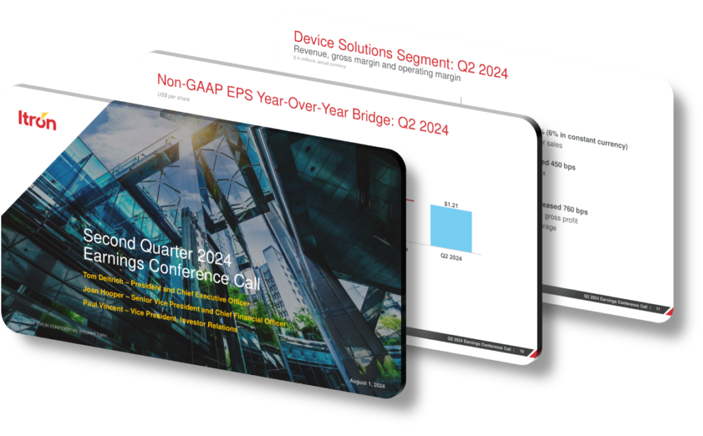 Q2 2024 Itron Presentation: Key Design Elements for Financial Growth ...