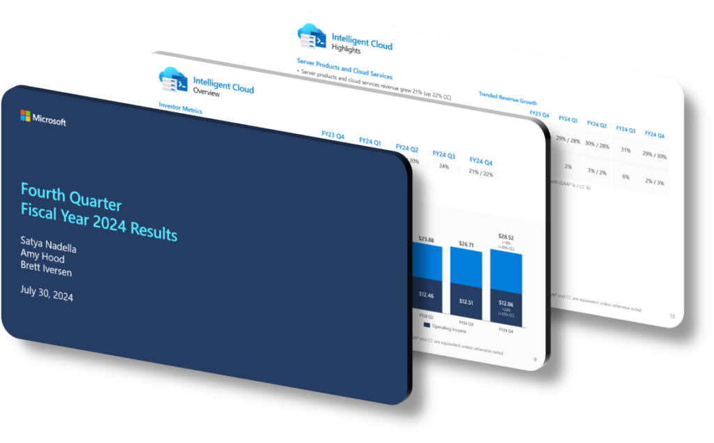 MicroStrategy Q1 2024: Bitcoin & AI Growth Focus in Presentation Design | SlideGenius