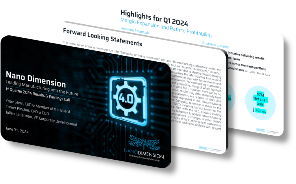 Q1 2024 Nano Dimension Presentation: Strategic Advancements | SlideGenius