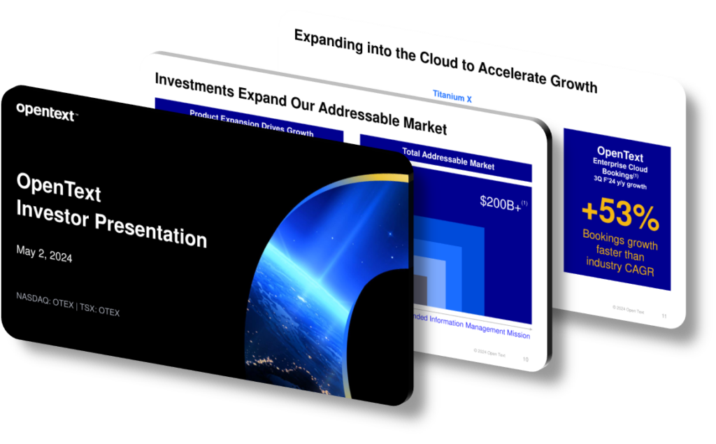 Effective Presentation Design: OpenText's Key Innovations May 2024 ...