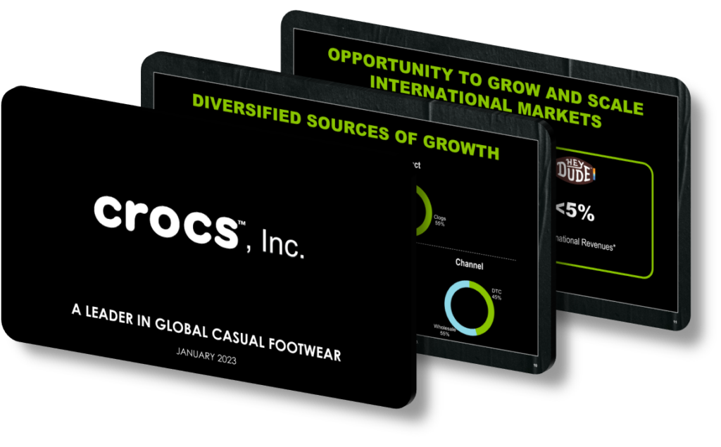 Effective Presentation Design: Crocs' Key Financial Insights - SlideGenius
