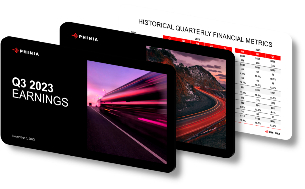 Q3 2023 PHINIA Presentation Design: Strategic Initiatives Highlighted | SlideGenius