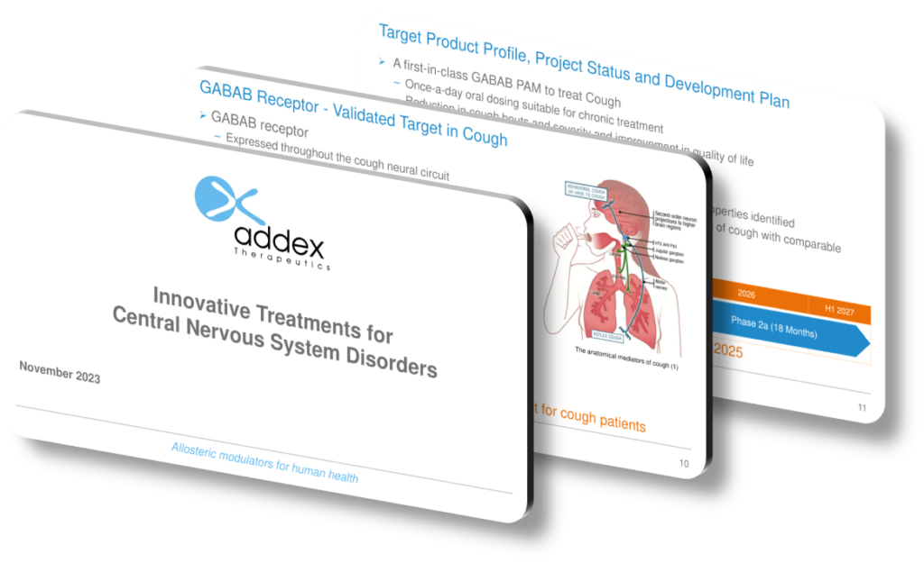 Effective CNS Drug Presentation Design by Addex Therapeutics | SlideGenius