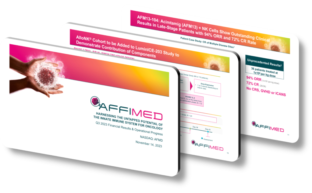 Affimed's Q3 2023 Presentation: Immune System Advances in Cancer ...