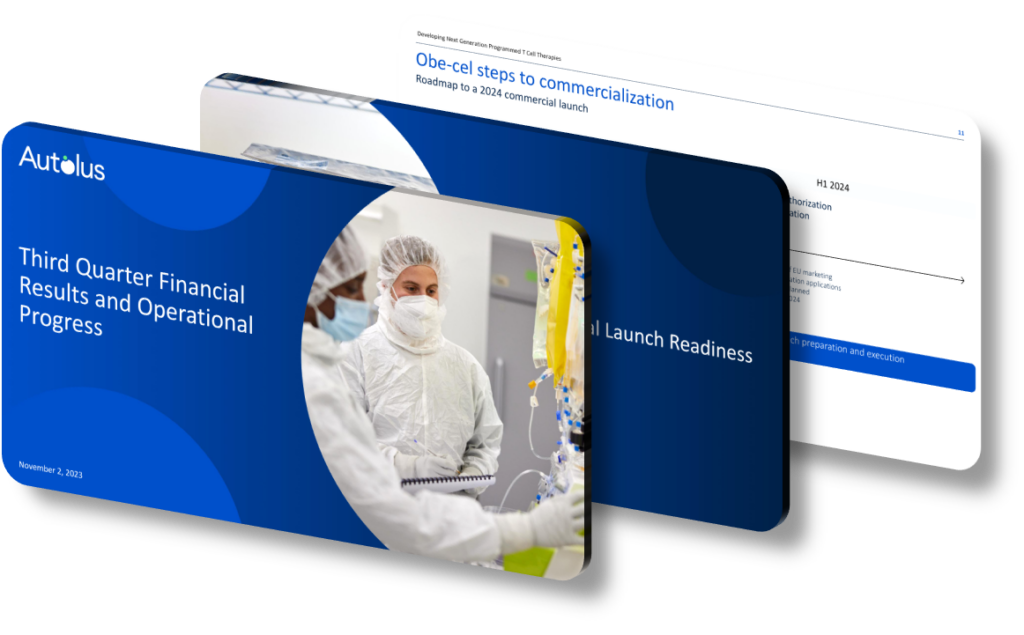 Autolus's 2023 T Cell Therapy Innovations: A Presentation Design ...