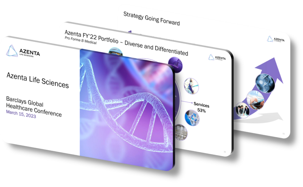 Life Sciences Innovations: Azenta's Presentation Design | SlideGenius