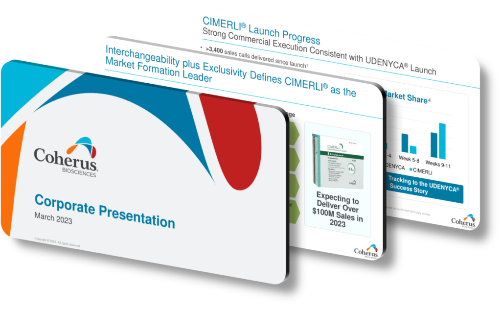 Effective Presentation Design Highlighting Coherus' Oncology ...