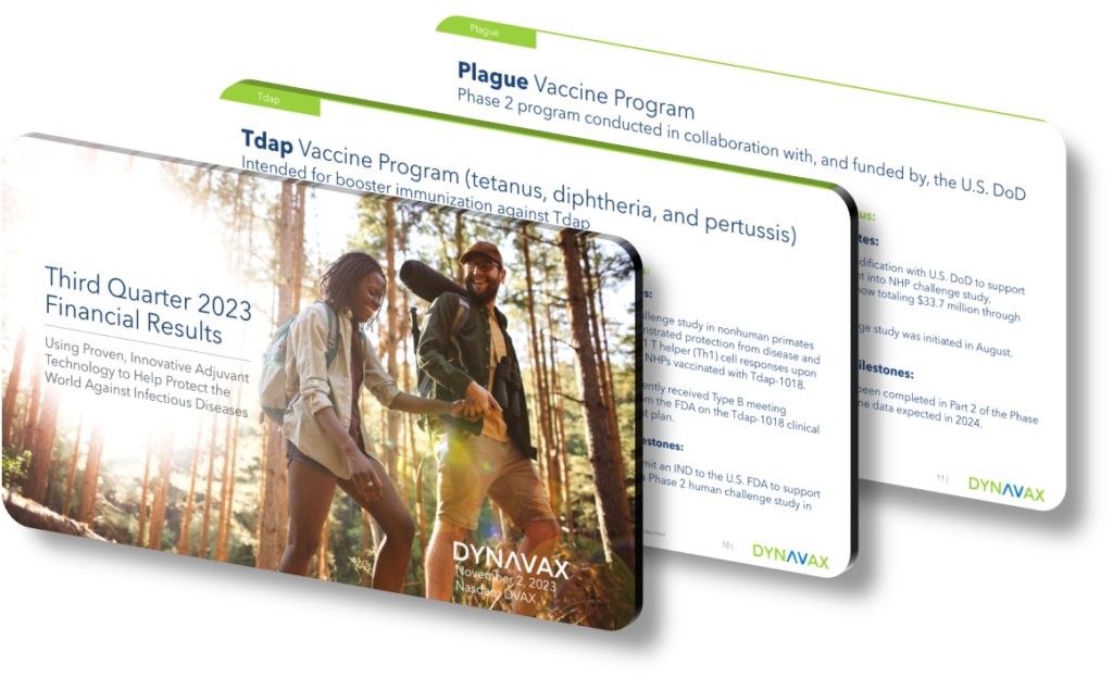 Dynavax Q3 2023 Presentation: Showcasing Vaccine Innovations | SlideGenius