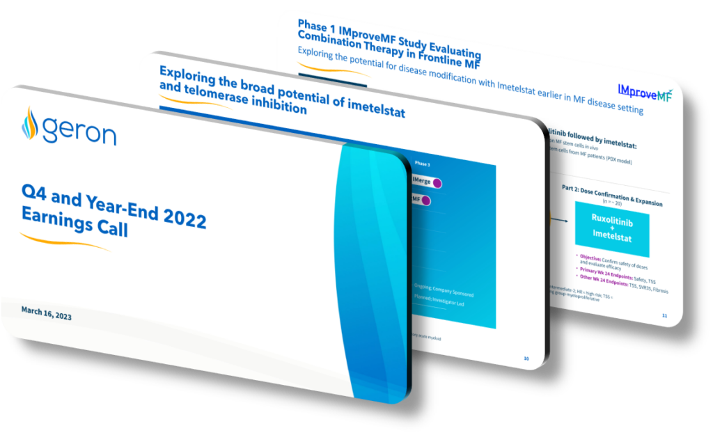 Why Did Geron's Q4 2022 Presentation Design Effectively Highlight ...