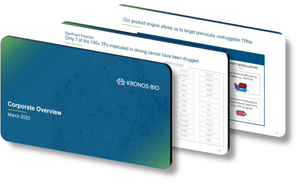 Effective Presentation Design for Kronos Bio's Breakthrough Therapies ...