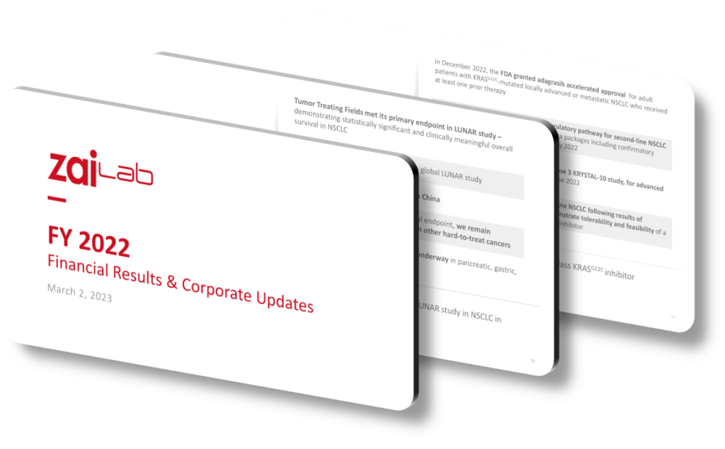 Zai Lab's FY 2022 Presentation: Highlighting Key Biopharma Successes ...