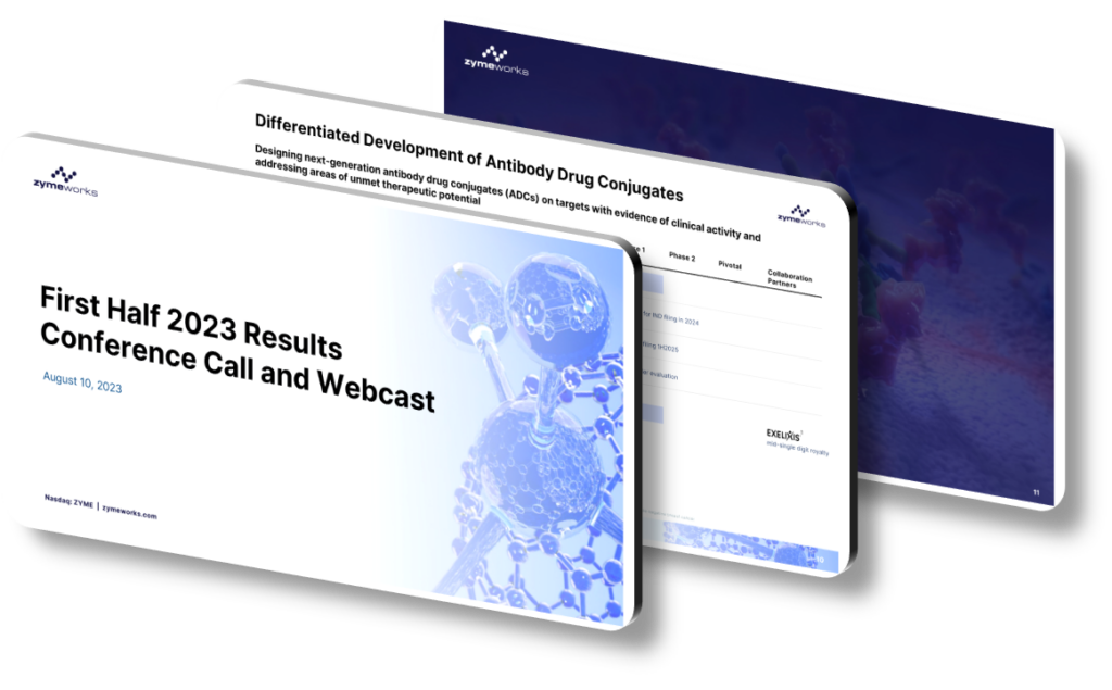 Zymeworks' 2023 Biotech Presentation Design Excellence | SlideGenius