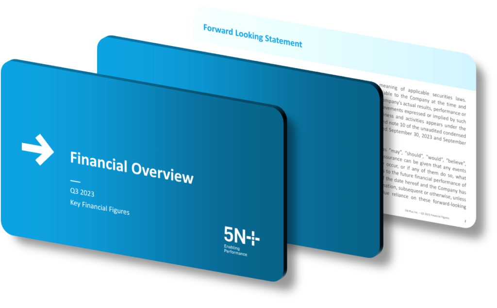 5N Plus Inc.'s Q3 2023 Design: Strategic Financial Shift | SlideGenius