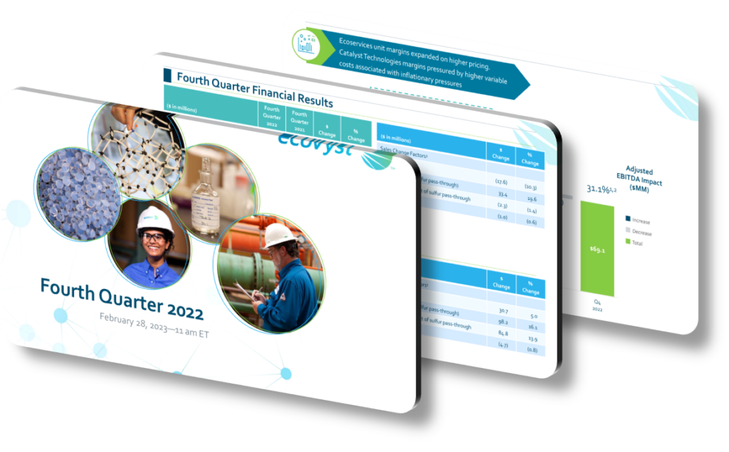 Q4 2022 Ecovyst Presentation: Key Sustainability Insights | SlideGenius