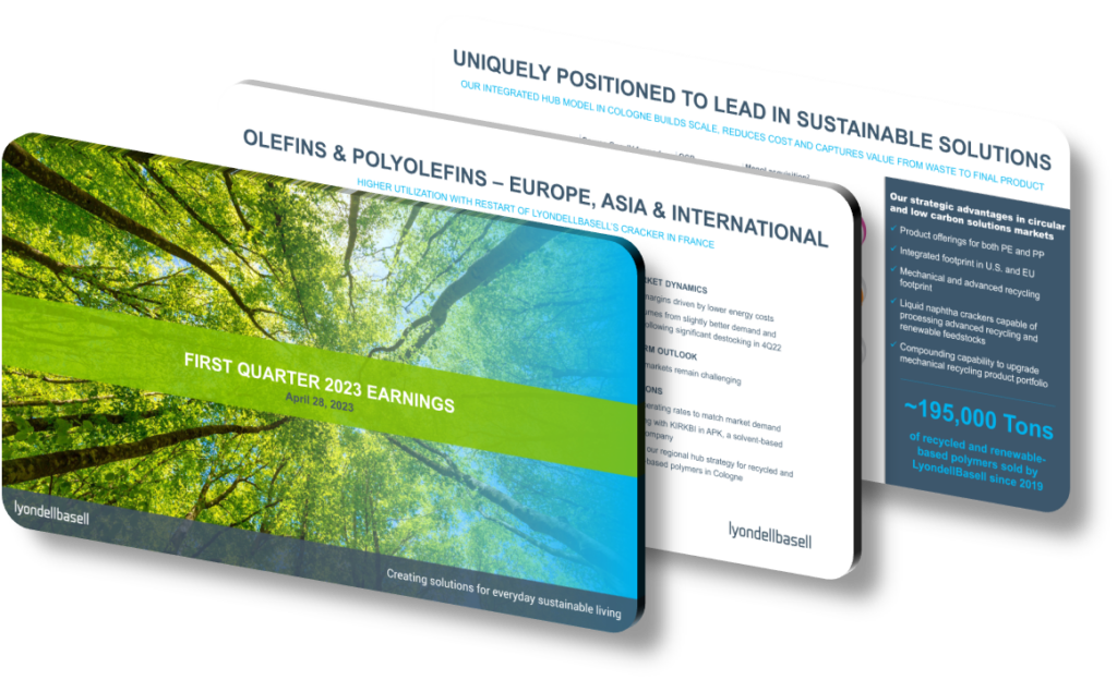 LyondellBasell 2023 Presentation: Communicating Strategic Advances ...