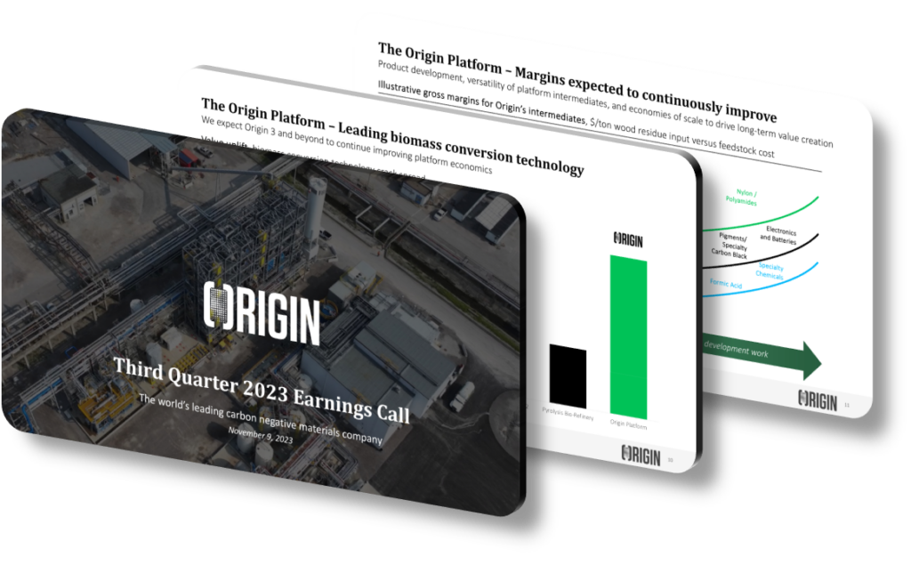 Effective Q3 2023 Presentation Design: Origin Materials' Impact ...